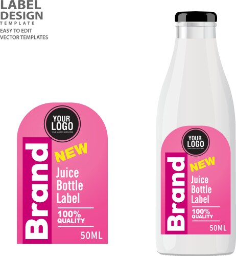 Label and packaging template design Royalty Free Vector