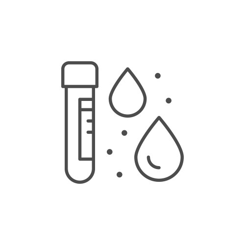 Functional pulmonary test black line icon medical Vector Image