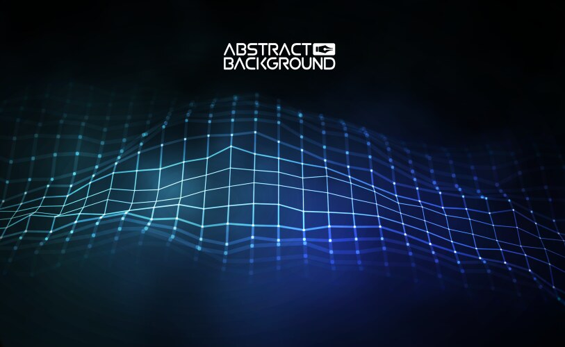 Network connection concept blue Royalty Free Vector Image