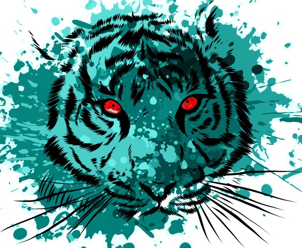 Tiger Eyes Mascot Royalty Free Vector Image - VectorStock