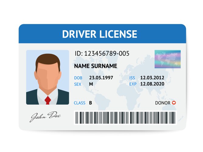 Photo Id Card Template Identity Vector Images (over 2,600)