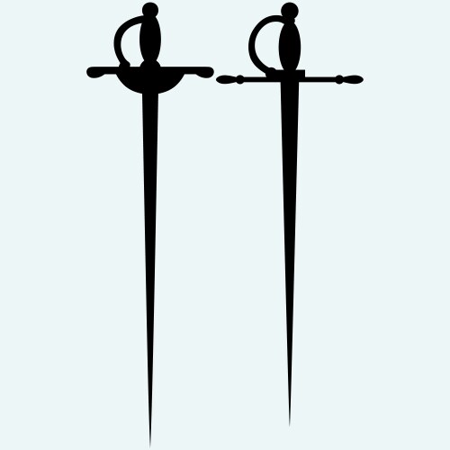 Light saber icons set colorful laser swords Vector Image