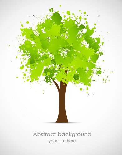 Green tree Royalty Free Vector Image - VectorStock