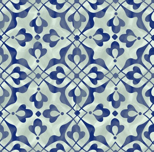 Floral arabesque line seamless pattern flourish Vector Image