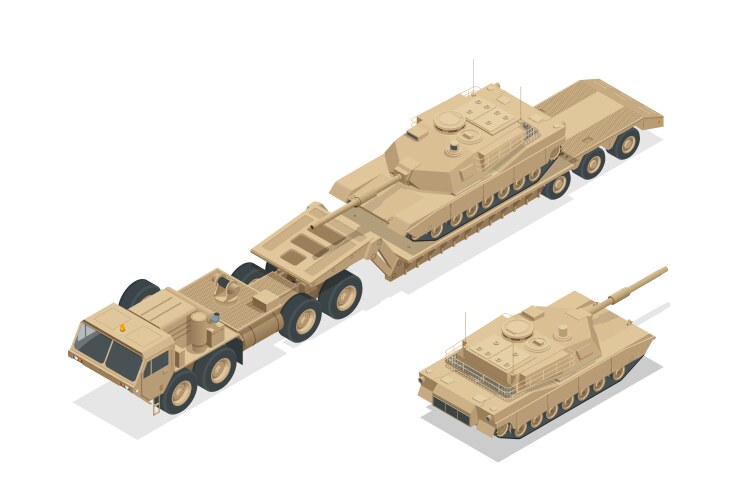 Truck missile transportation military war Vector Image