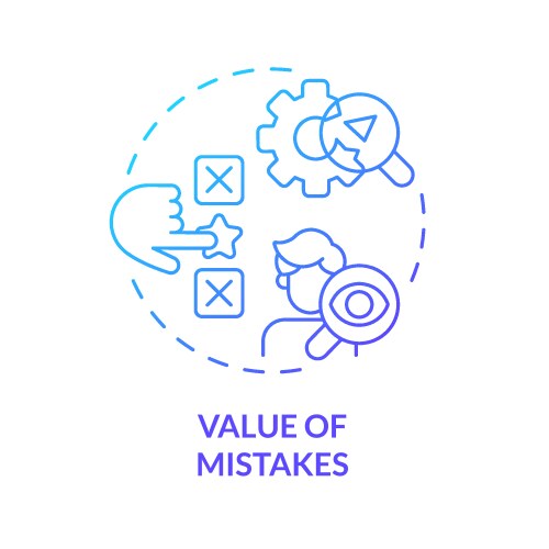 Gradient icon adaptive longitudinal understanding Vector Image
