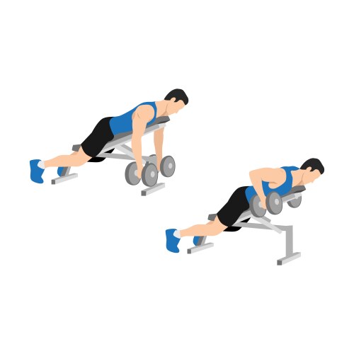 Man doing trx suspension strap rows Royalty Free Vector