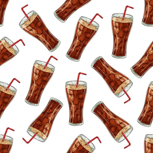 Coca cola color picture sticker Royalty Free Vector Image