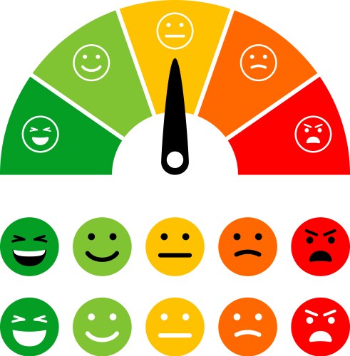 Cartoon cute girl with different emotion silent Vector Image