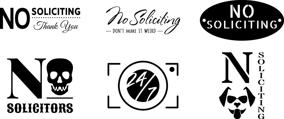 No Soliciting Sign Vector Images (40)