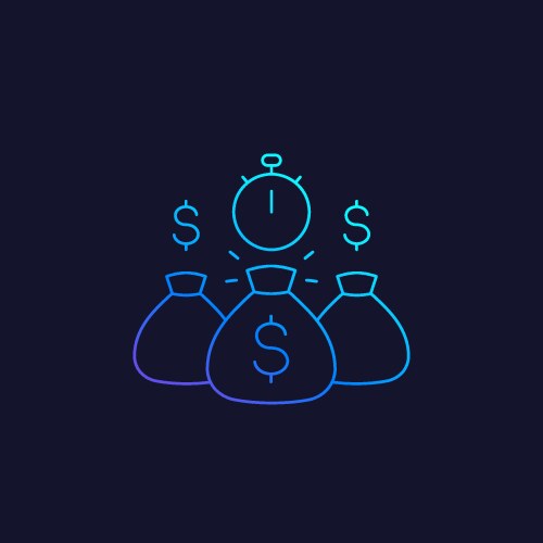 Financial operations financing icon Royalty Free Vector