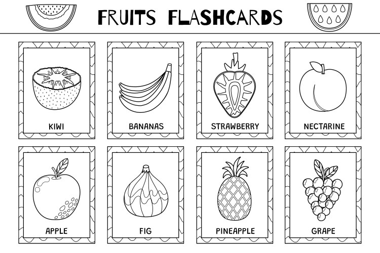 Summer Flashcard Vector Images (over 150)