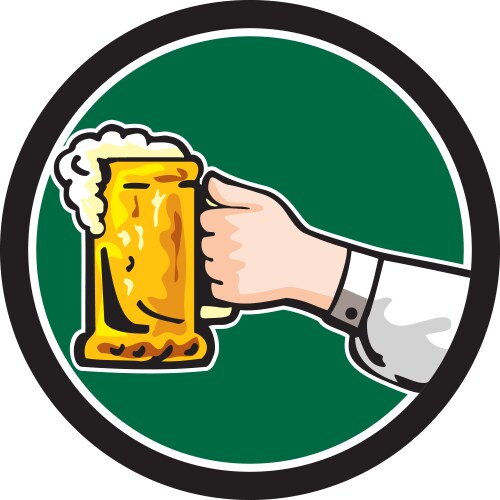 Cartoon beer Royalty Free Vector Image - VectorStock