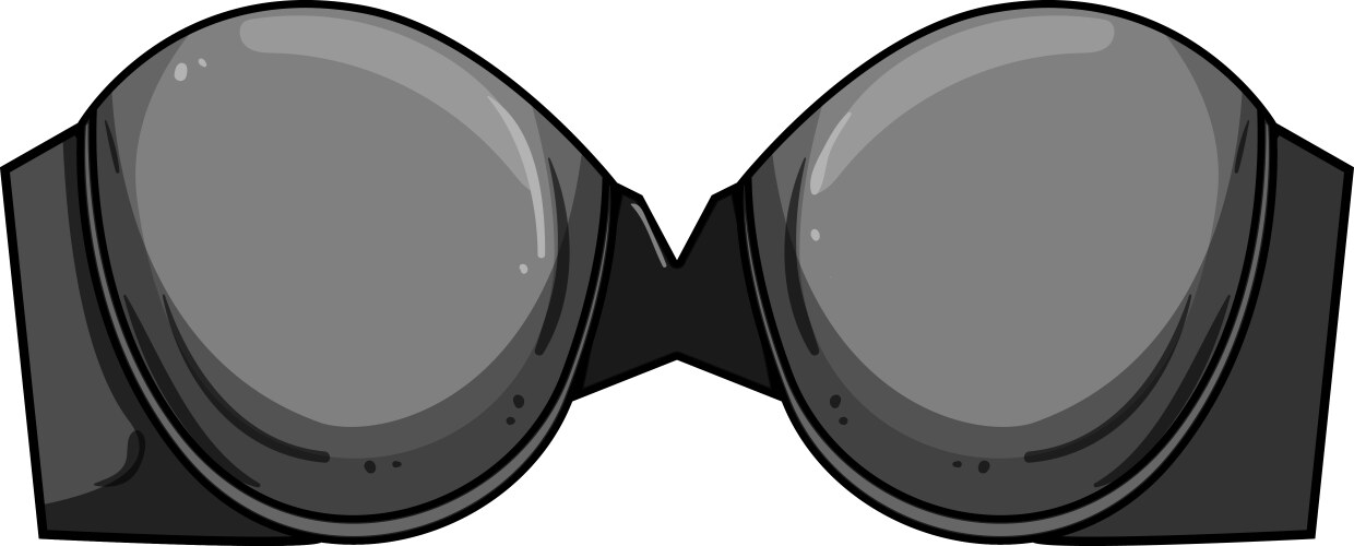 Up strapless bra cartoon Royalty Free Vector Image