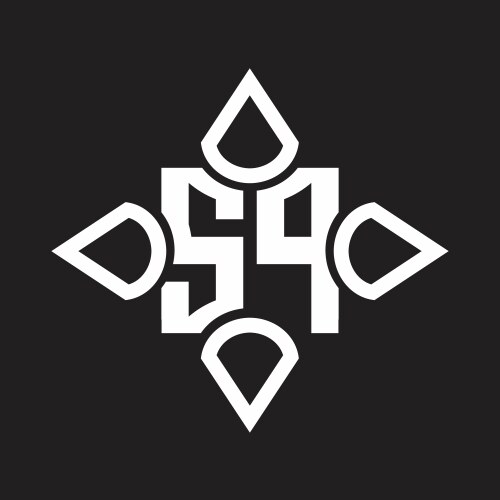 Sp initial logo linked circle monogram Royalty Free Vector