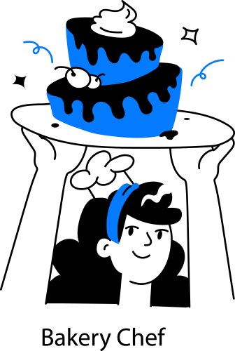 Bakery chef Royalty Free Vector Image - VectorStock