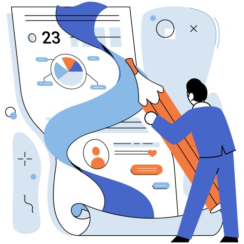 Personal profile profiles Royalty Free Vector Image