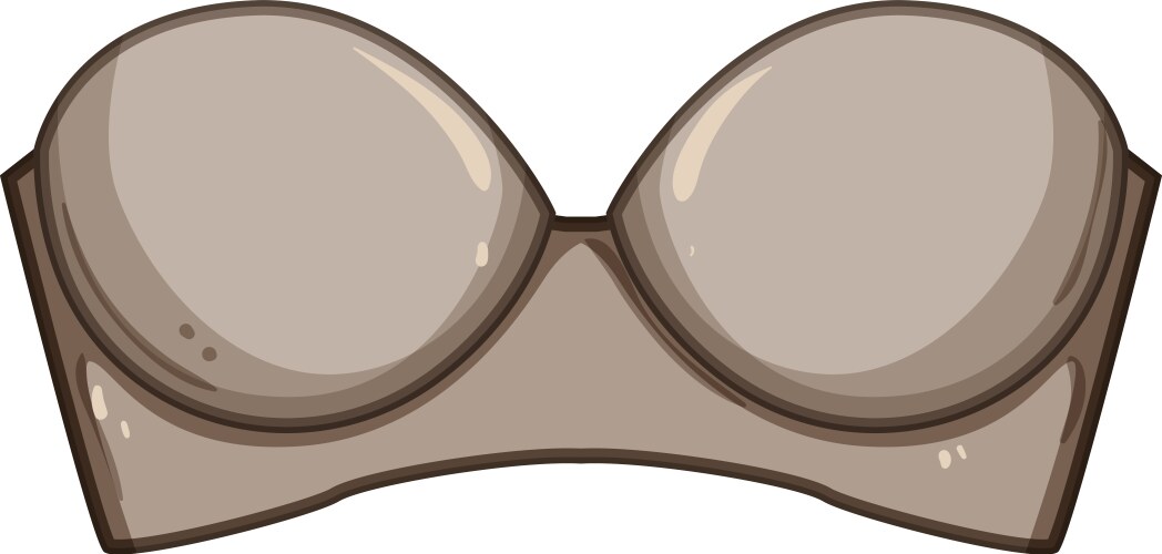Backless strapless bra cartoon Royalty Free Vector Image