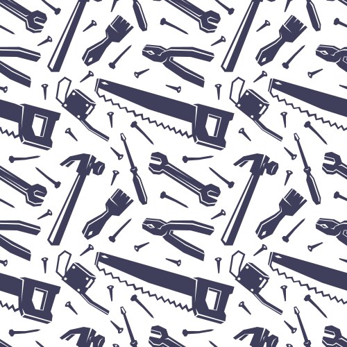 Toolbox with tools design elements Royalty Free Vector Image