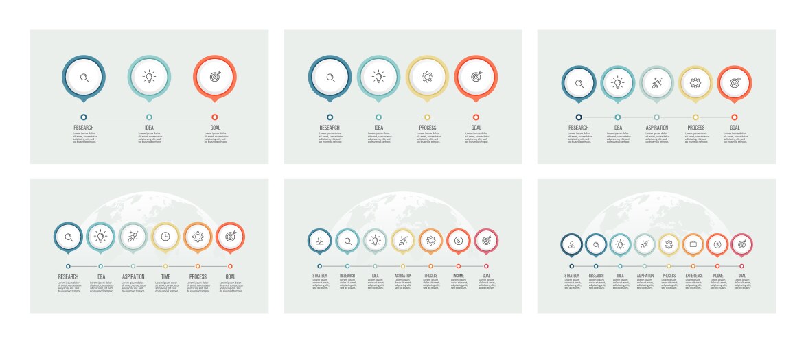 Timeline infographics Royalty Free Vector Image