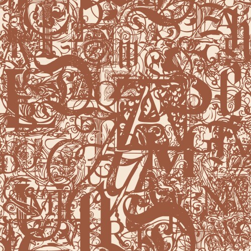 Set decorative hand drawn initial letters Vector Image