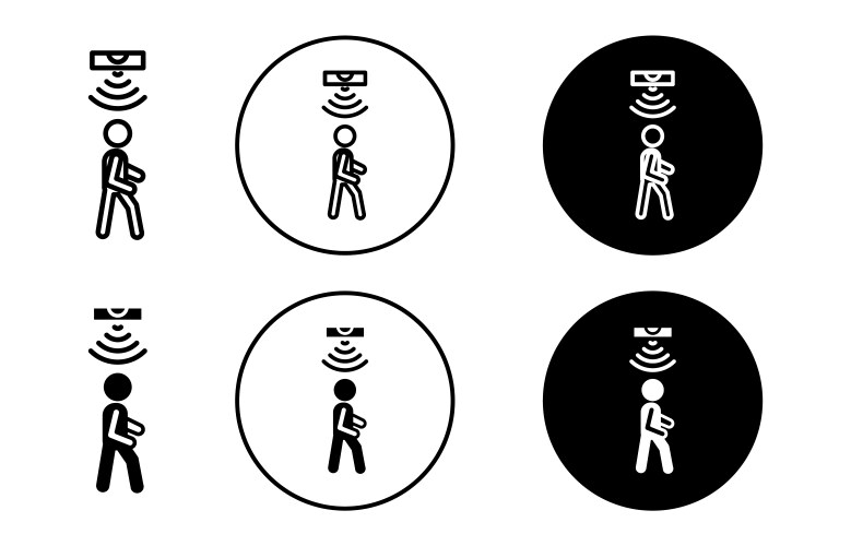 Walking Man Symbol Pedestrian Icon Vector Images (over 1,200)