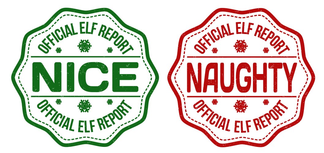 Naughty or Nice Vector Images (over 480)