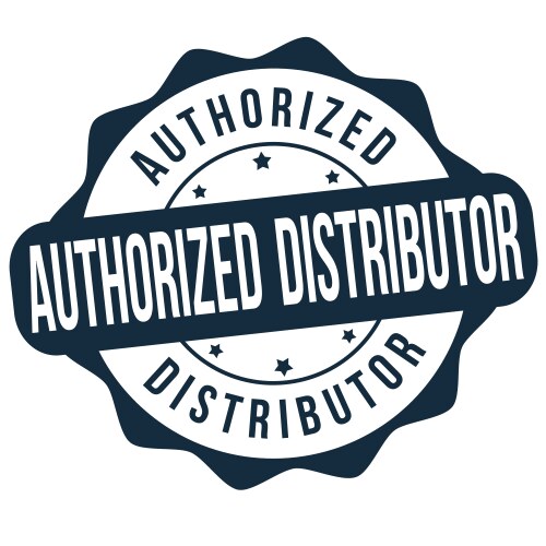 Authorized stamp logo sign sticker watermark Vector Image