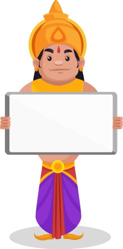 Bhima cartoon character Royalty Free Vector Image