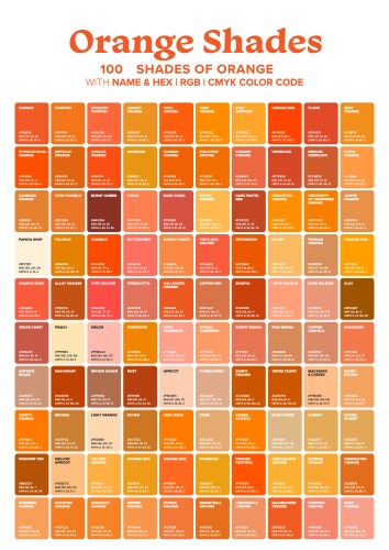 Yellow Orange Color Names Orange Brand Color Codes
