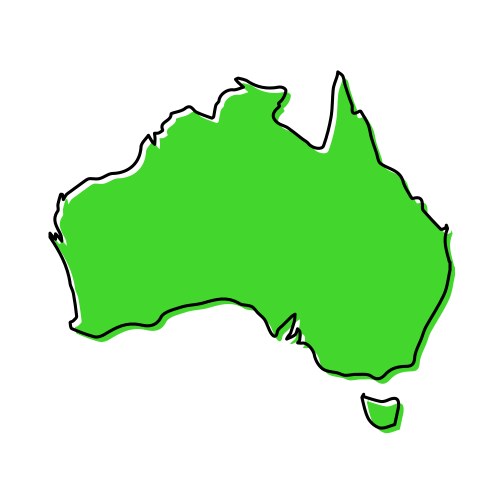 Simple Australia Map Vector Images (over 4,600)