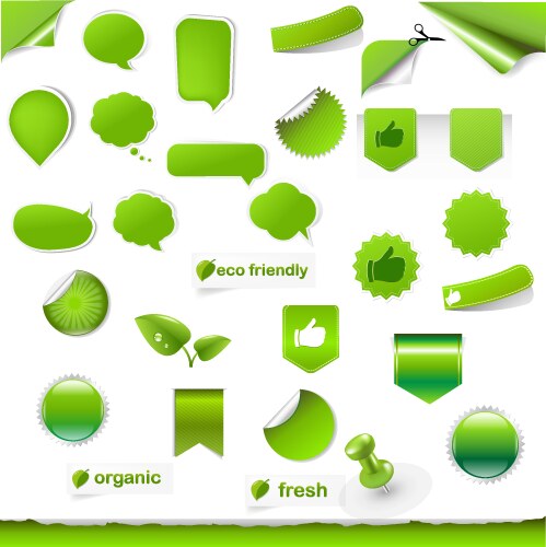 Tree symbols for green web design Royalty Free Vector Image