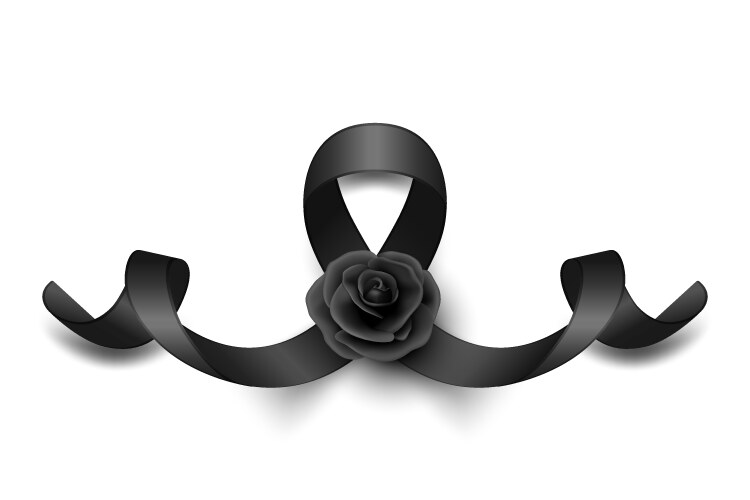 Black ribbon Royalty Free Vector Image - VectorStock