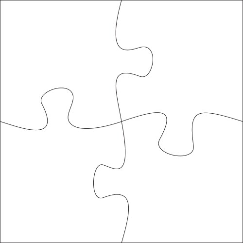4 Piece Puzzle Vector Images (over 2,600)