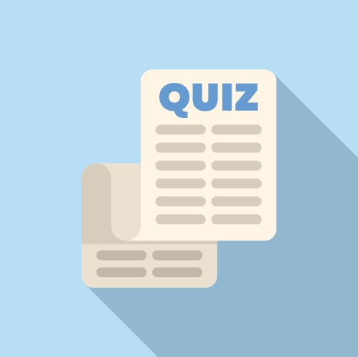 Online quiz form icon showing taking test Vector Image