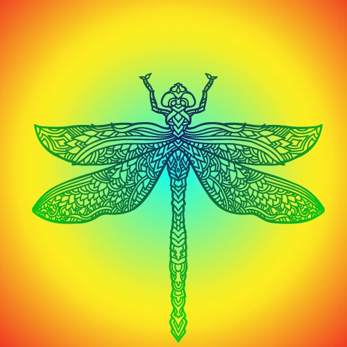 Dragonfly Mandala Vector Images (over 120)