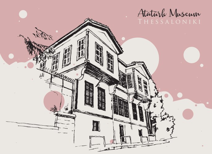 Portrait mustafa kemal ataturk founder Royalty Free Vector