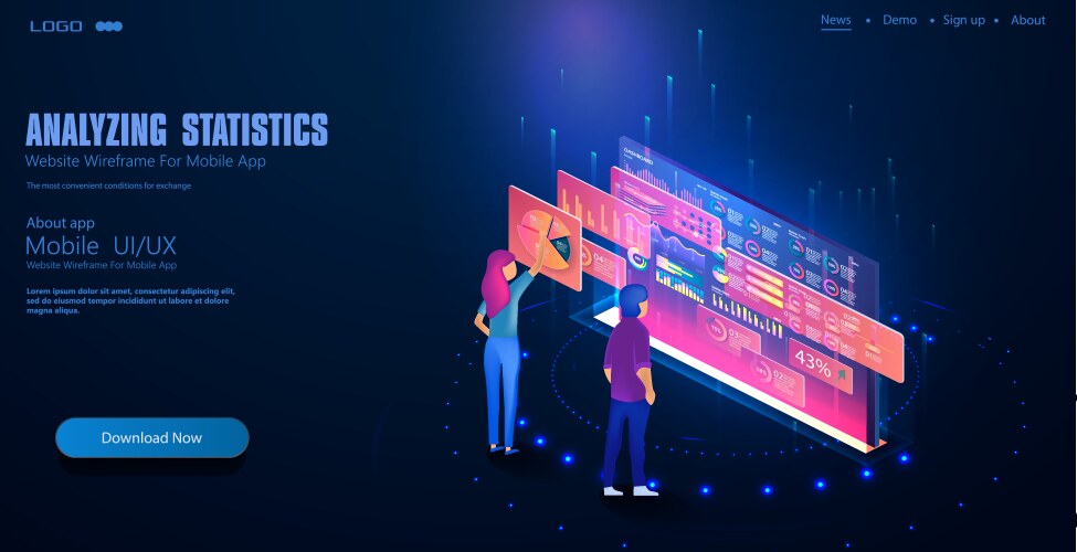 Programming web banner Royalty Free Vector Image