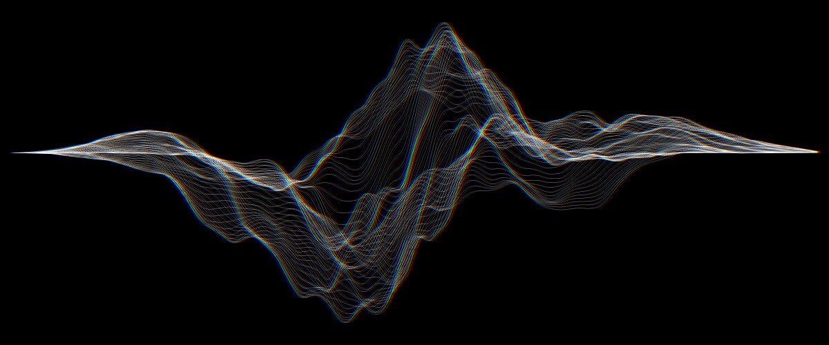 Futuristic hud ui grid music sound waves set Vector Image