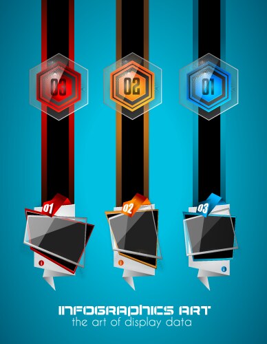 Clean infographic layout template for data Vector Image