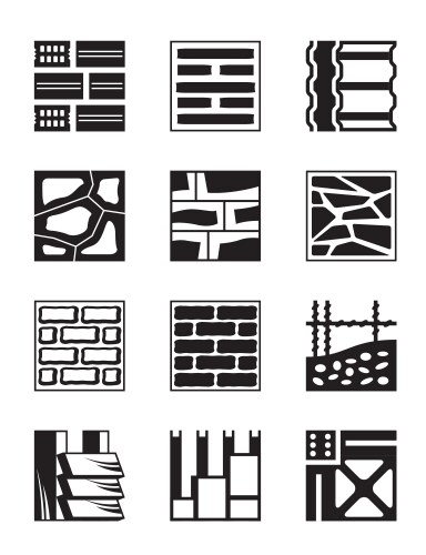 Roof housetop construction materials Royalty Free Vector