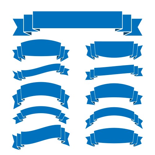 Blank ribbon and badge Royalty Free Vector Image