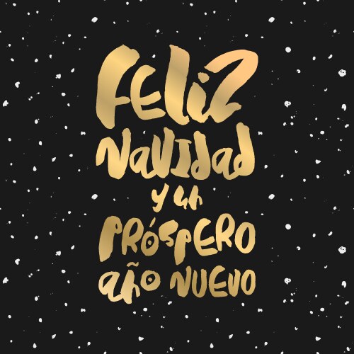 Felices fiestas calligraphy hand lettering Vector Image