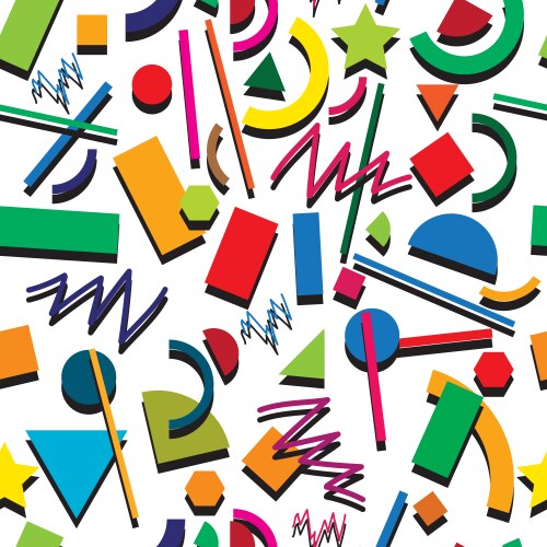 90s seamless pattern Royalty Free Vector Image