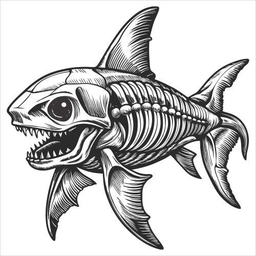 Shark Skeleton Vector Images (over 690)