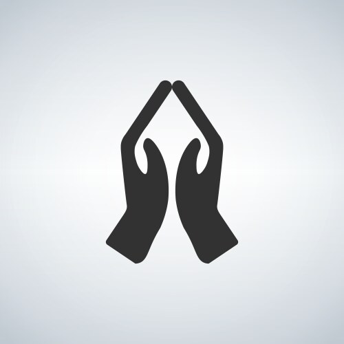 Praying hands logo Vector Images & Graphics for Commercial Use ...