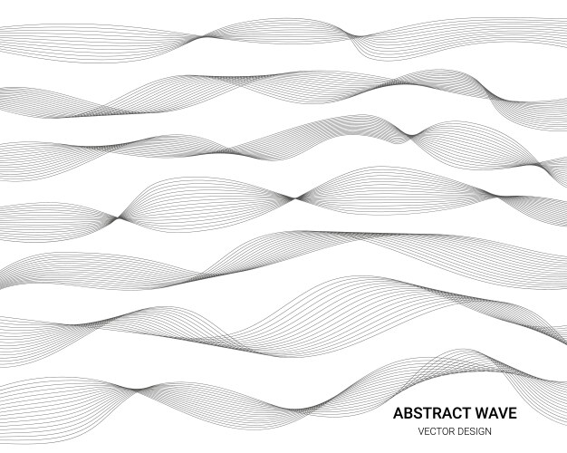 Music sound waves Royalty Free Vector Image - VectorStock