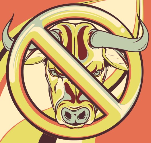 Cretan bull 12 labours hercules heracles Vector Image