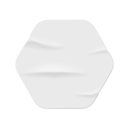 Realistic wrinkled sticker label with curled Vector Image