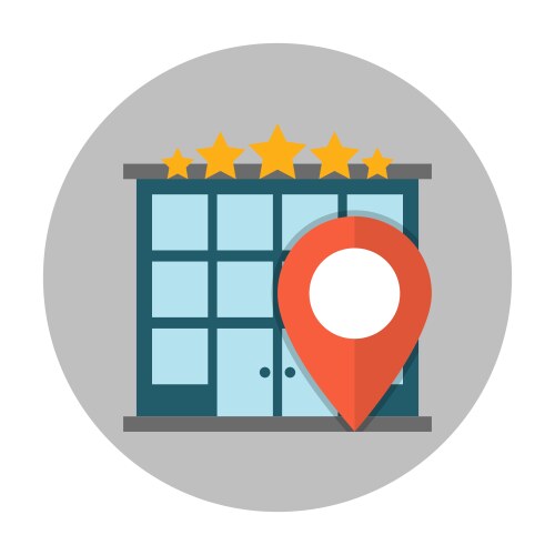 Geo location pin icon Royalty Free Vector Image